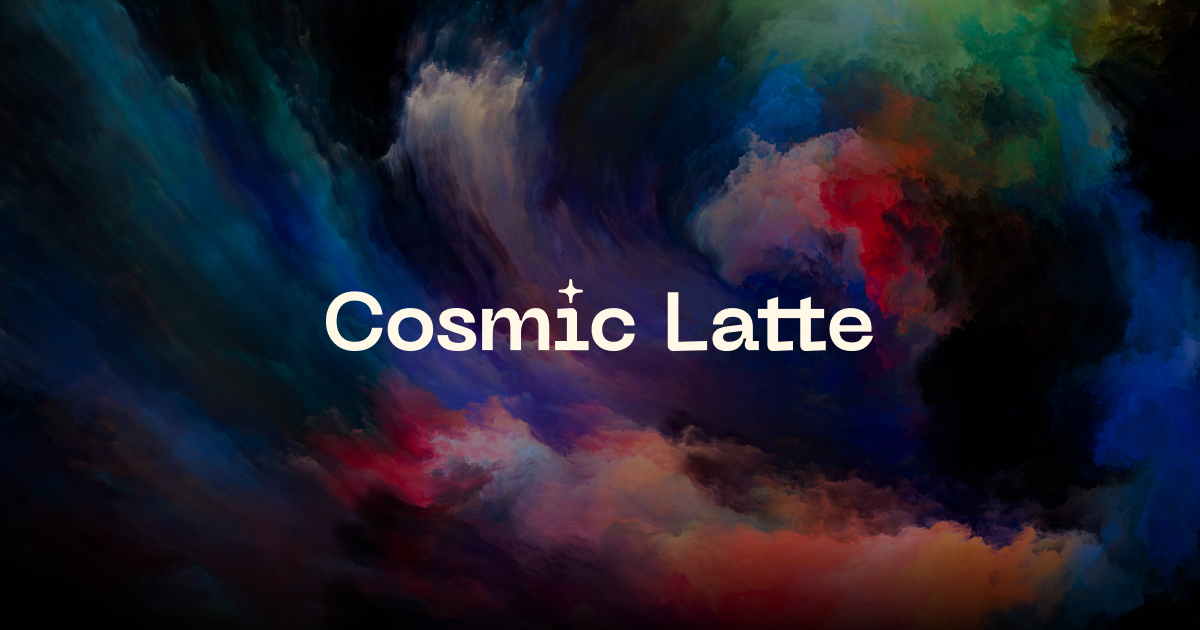 Cosmic Latte
